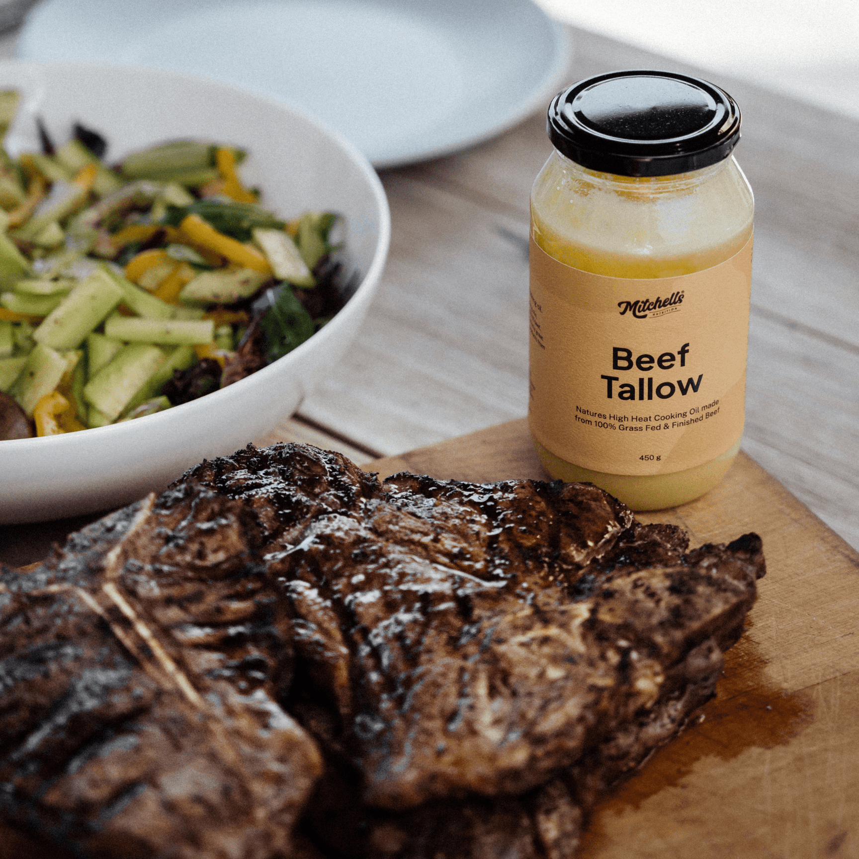 Beef Tallow | High-Heat Cooking Fat | Mitchells Nutrition