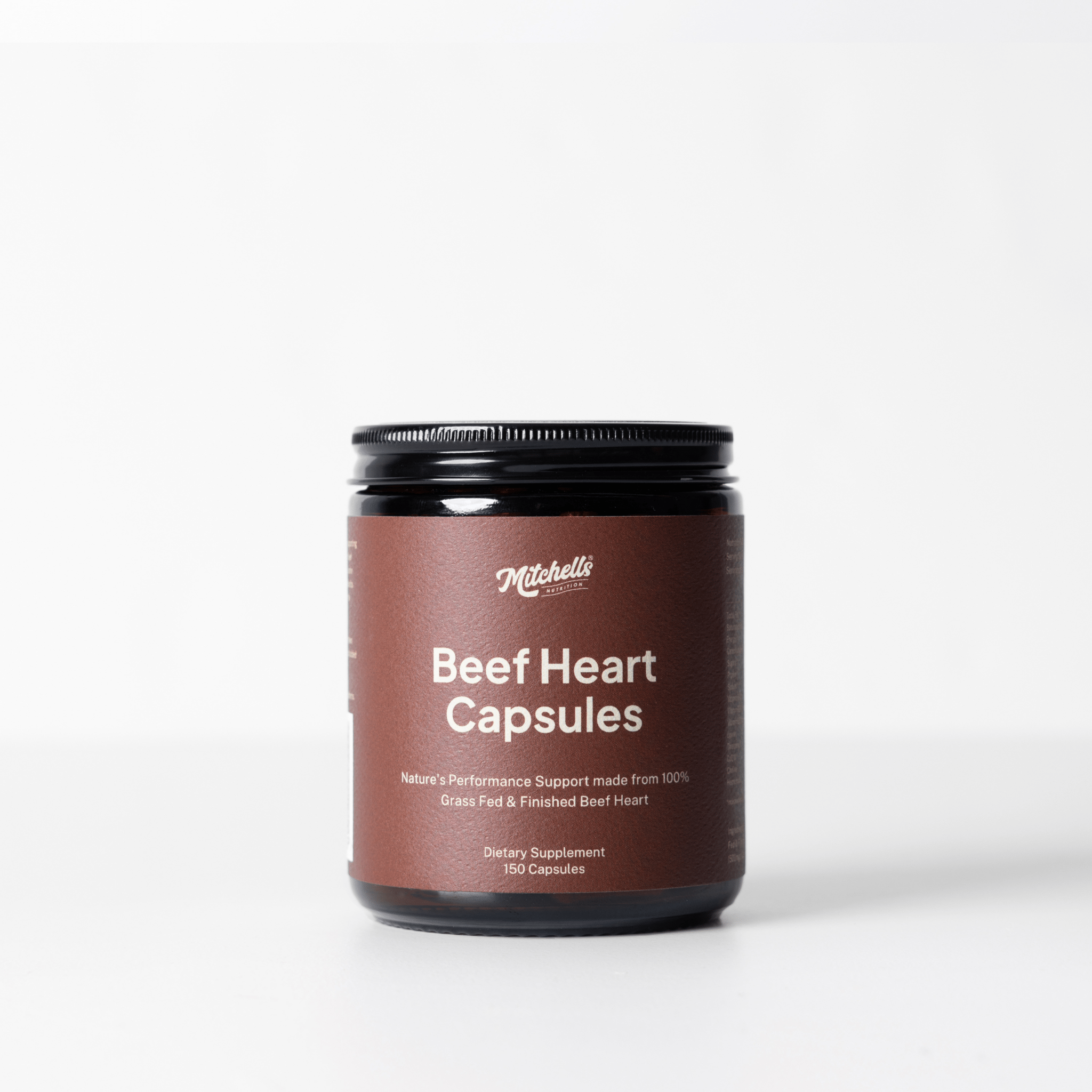 Beef Heart Capsules | Grass Fed & Finished NZ Beef | Mitchells Nutrition