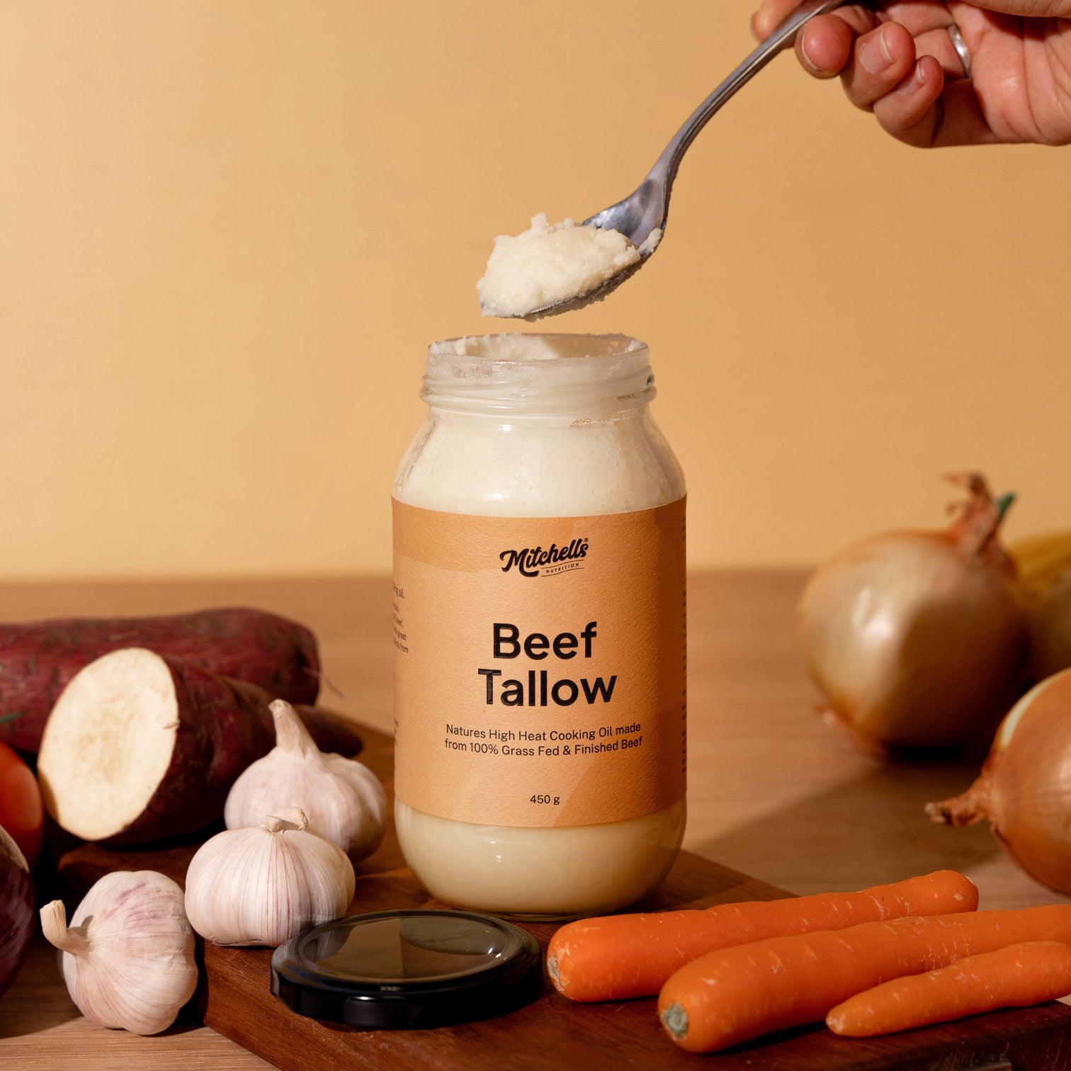 Beef Tallow | High-Heat Cooking Fat | Mitchells Nutrition