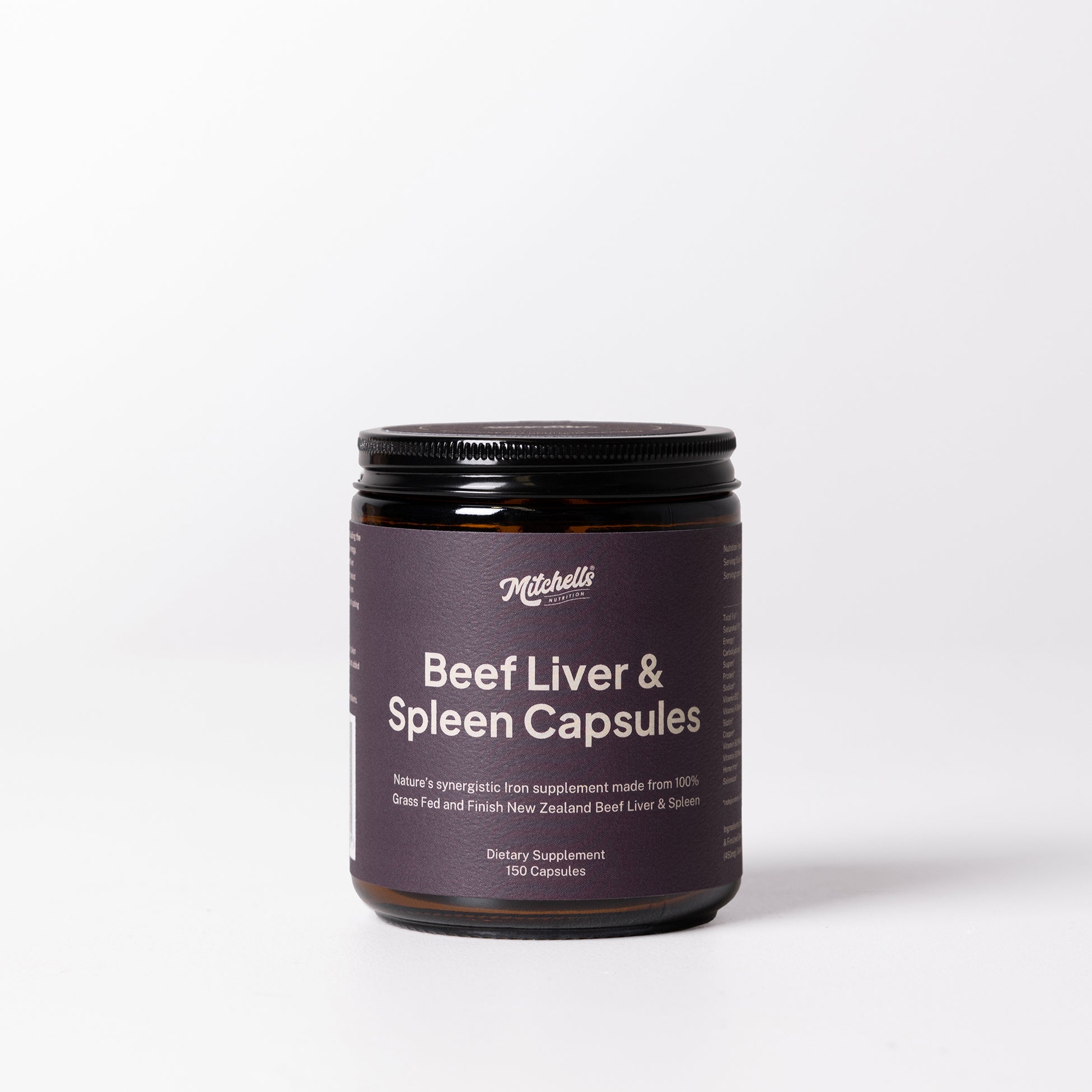 Beef Liver & Spleen Capsules | Grass Fed & Finished NZ Beef | Mitchells ...