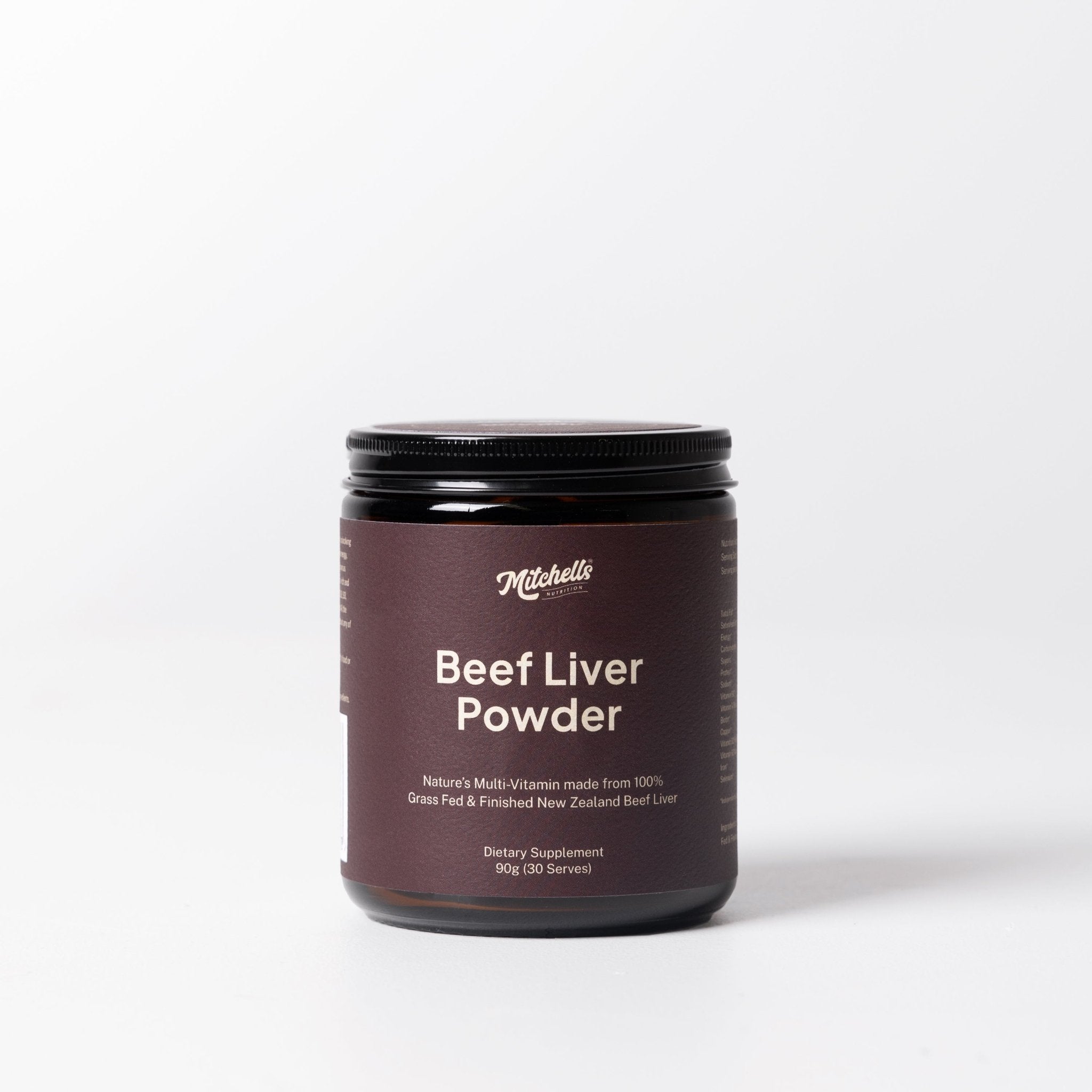 Beef Liver Powder | Grass Fed & Finished NZ Beef | Mitchells Nutrition