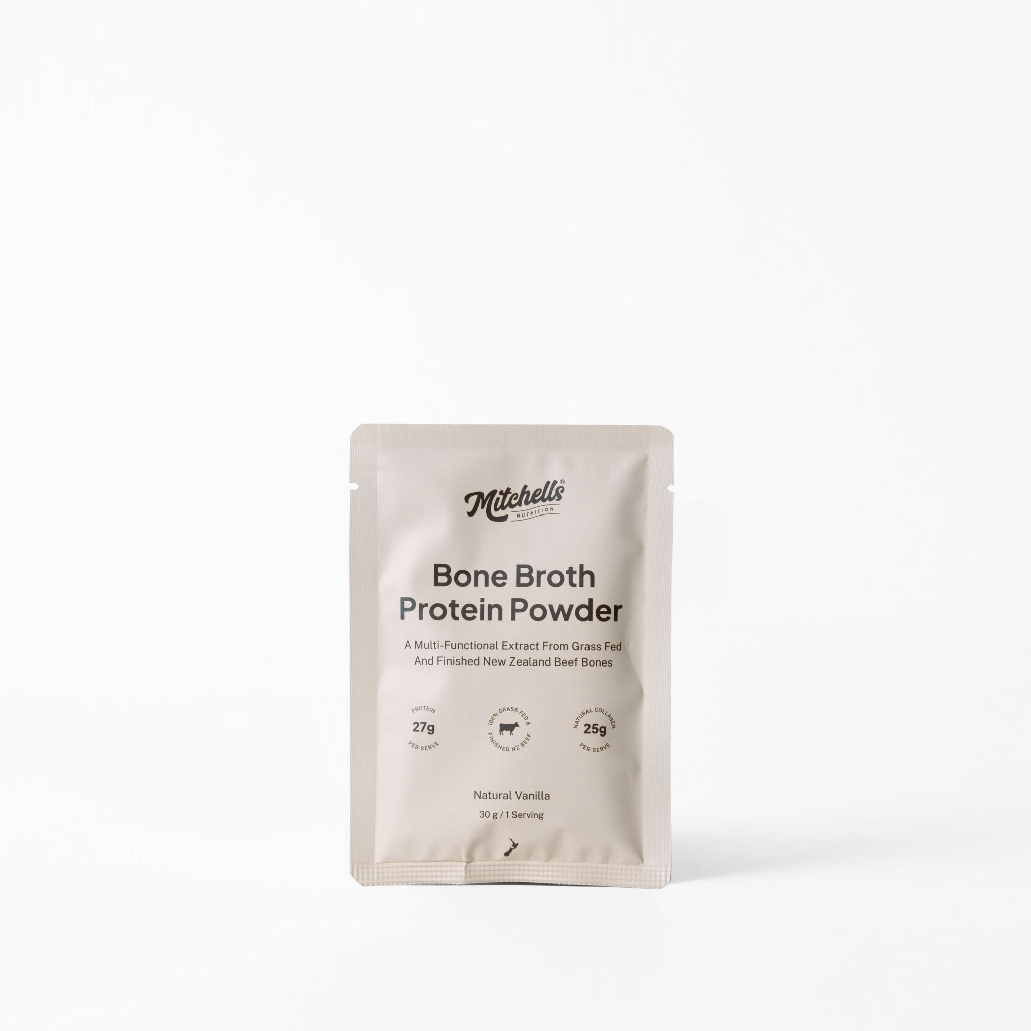 Bone Broth Protein Powder | Natural Vanilla | NZ Made – Mitchells Nutrition