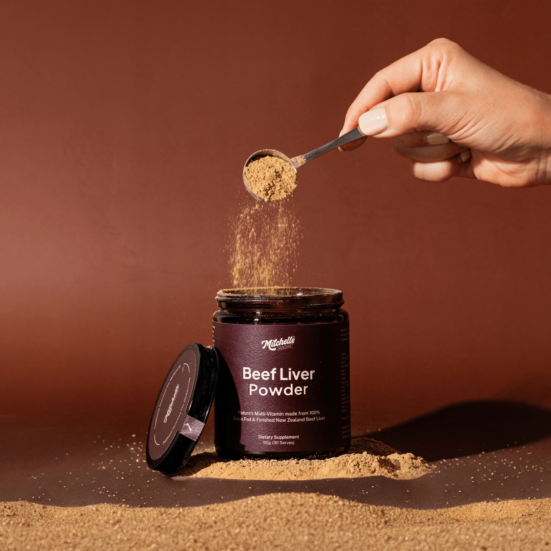 Beef Liver Powder | Grass Fed & Finished NZ Beef | Mitchells Nutrition